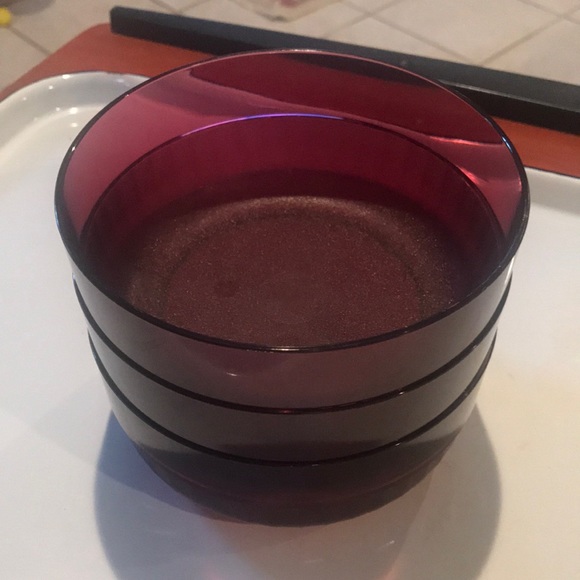 Tupperware | Kitchen | Tupperware Cranberry Red Acrylic Bowls 28b3 ...